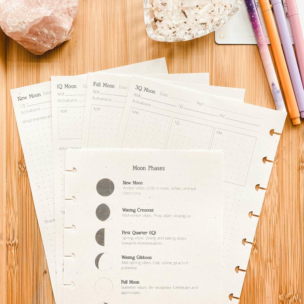 Discbound Planner Moon Journal - Moon and Craft